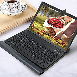 10 Inch Tablet, 4G LTE IPS Octa Core 8GB RAM 128GB ROM Tablet PC for Office (Black)