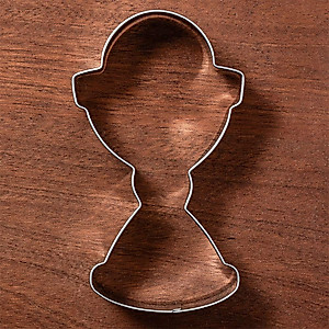 LILIAO Chalice Cookie Cutter Holy Cup Christian Baptism Fondant Biscuit Cutter - 2.3 x 4.1 inches - Stainless Steel