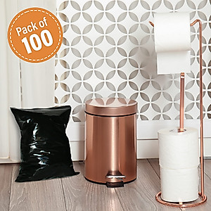 Trail Essentials Adult Diaper Disposal Bags - Large, Black Opaque, Zip-Seal Disposal Bags for Adult Diapers, Incontinence Underwear, Undergarments with Travel Pouch (Refill)