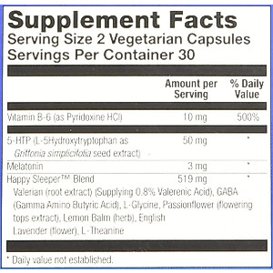 Natural Balance Happy Sleeper 60 Vcap