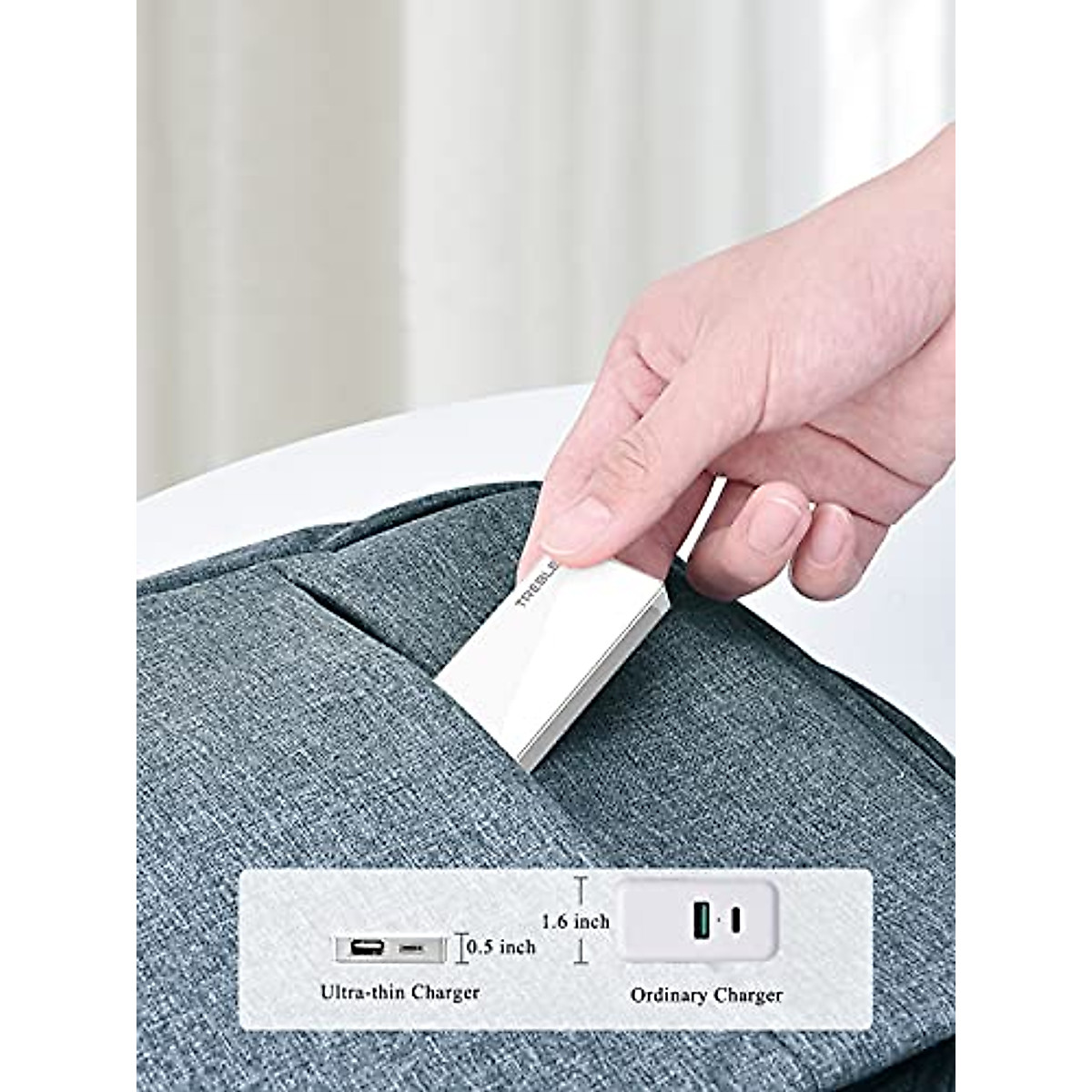 Ultra-Thin 25W USB-C PD Super Fast Charger, Portable 2-Port Wall Charger,Power Adapter PD 3.0& QC 3.0 for Samsung Galaxy S23/ S23 Ultra/Z Fold4/ A53 5G/ S22/ S22+/ Z Flip3/ Z Fold3/ S21 FE/Pixel 7