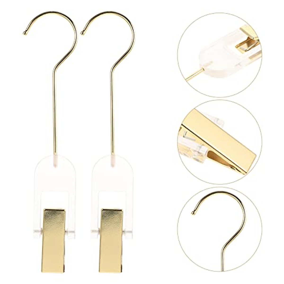 Zerodeko Hat Hanger 2Pcs Boot Hangers Clips Laundry Hooks Hanging Clips Clothes Closet Hanger Organizer Clamps Socks Towel Clips for Closet Travel Pants Socks Handbags Skirt Hangers