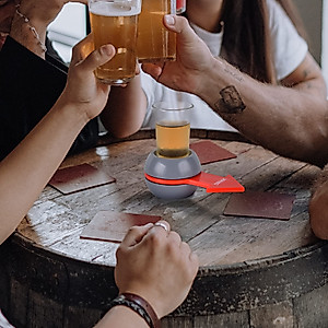 CRETVIS Shot Spinner Spin The Shot Fun Drinking Game Spin Shot Game Party Games for Adults Includes 1 oz Shot Glass