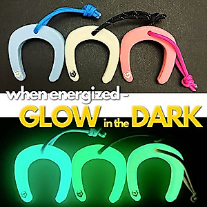 Militaur Door Stop. Door Pinch Guard. Glow in The Dark Blue Pink White. Door Slam Stopper. Cat Door Stopper for Food & Litter Access. Keeps Doors Open for Moving & Deliveries. Heavy Duty. (3 Pack)