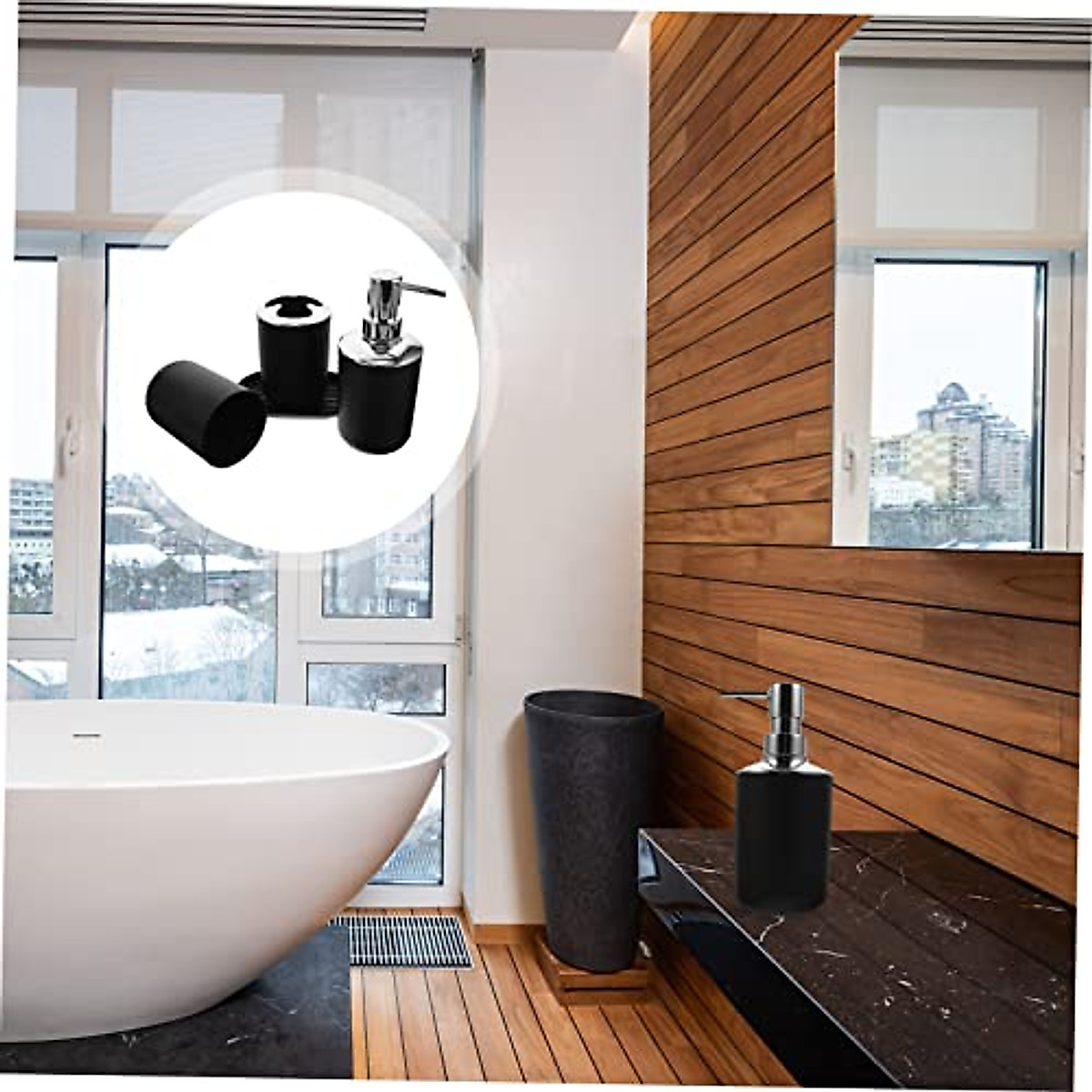 RORPOIR 1set Bathroom Set Soap Makeup Accessories Tumbler Rinsing Cup Bath Accessories Bathing Accessories Cotton Swabs for Makeup Make up Kit Toilet Tray Dressing Table Plastic Simple