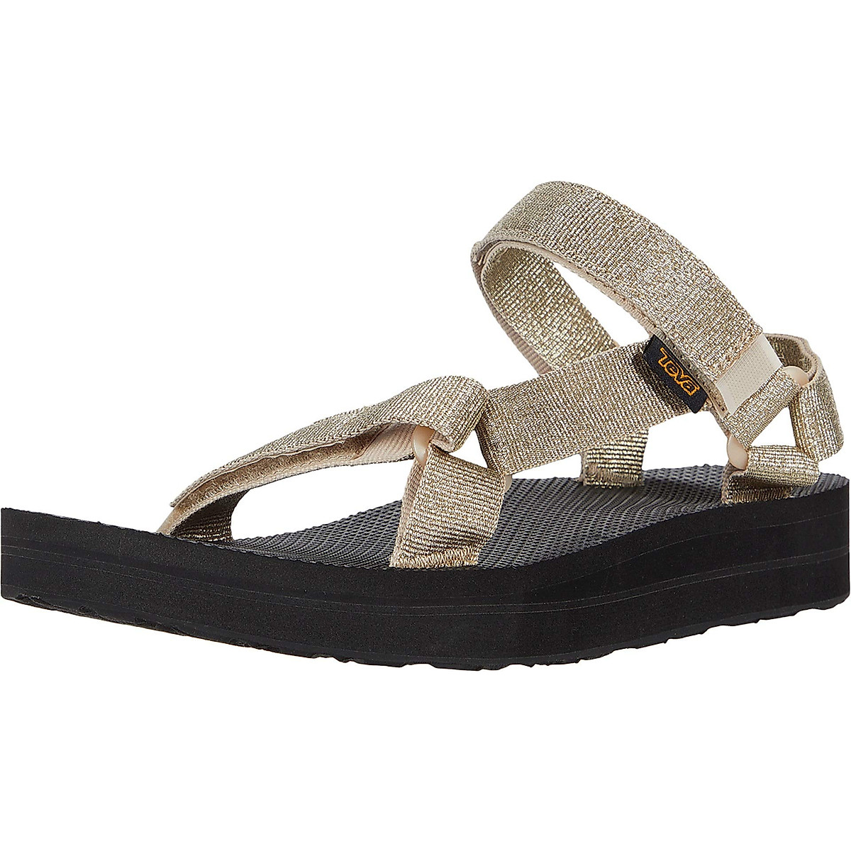 Teva Women's Midform Universal Sandal, Metallic Champagne, 9