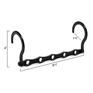 Closet Organizers Space Saving Hangers - Timirog 20 Pack Magic Hangers Wardrobe Storage Organization College Dorm Room Essentials, Apartment Heavy Duty Space Saver Plastic Black