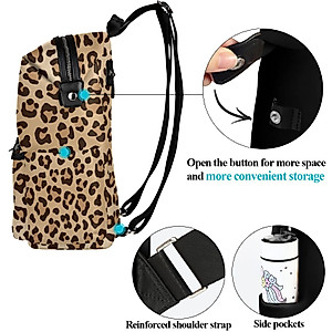 ALAZA Leopard Print Casual Backpack Lightweight Travel Daypack Student School Bag