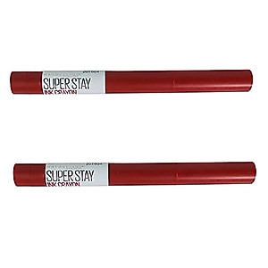 MAYBELLINE Pack of 2 New York Super Stay Ink Crayon Lipstick, Know No Limits # 115