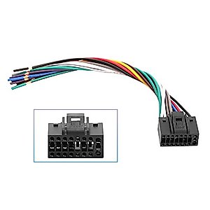 RDBS 16 Pin Radio Stereo Wiring Harness Compatible with Kenwood CD DVD Navigation in-Dash