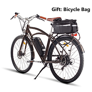 Adults 28" Electric Bike 500W Motor City Urban Cruiser Ebike 28MPH 50+Miles Removable LG Cells Battery Commuter Electric Bicycles E Bike Throttle Pedal Assist UL