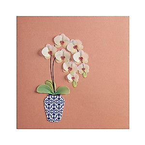 NIQUEA.D, Orchids in Vase Birthday Card