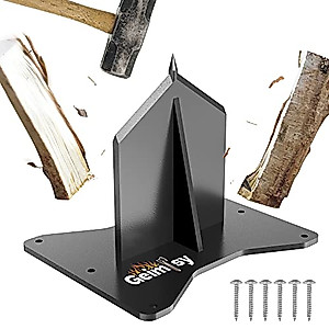Geimrsy Firewood Kindling Splitter for Wood Stove Fireplace and Fire Pits, High Strength Structural Manual Log Splitter, Pointed Head (Style-B)