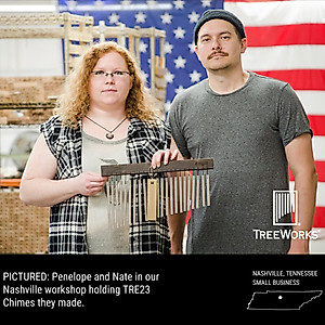 TreeWorks Chimes Classic Medium Single Row Bar Chimes Percussion Instrument — MADE in U.S.A. (TRE23)