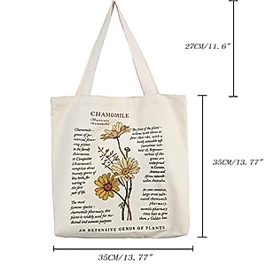 MAUKEN DAOLEN Canvas Graphic Tote Bag Aesthetic for Women Handbag