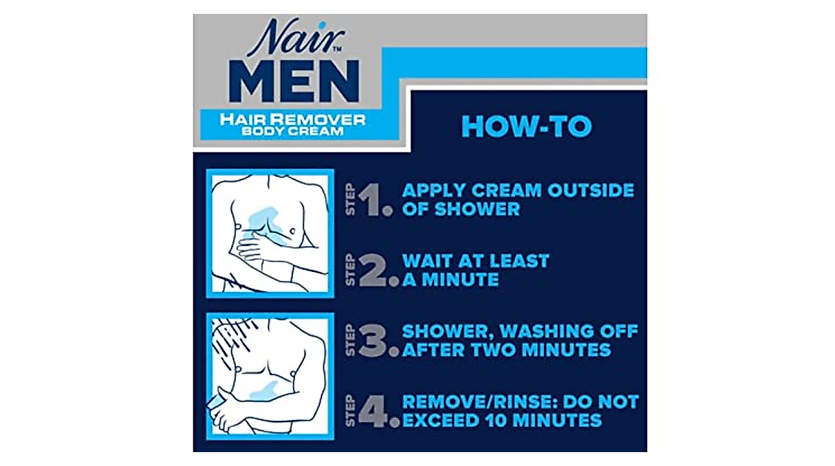 Nair Men Hair Removal Body Cream Pack of 2 for Smooth Skin