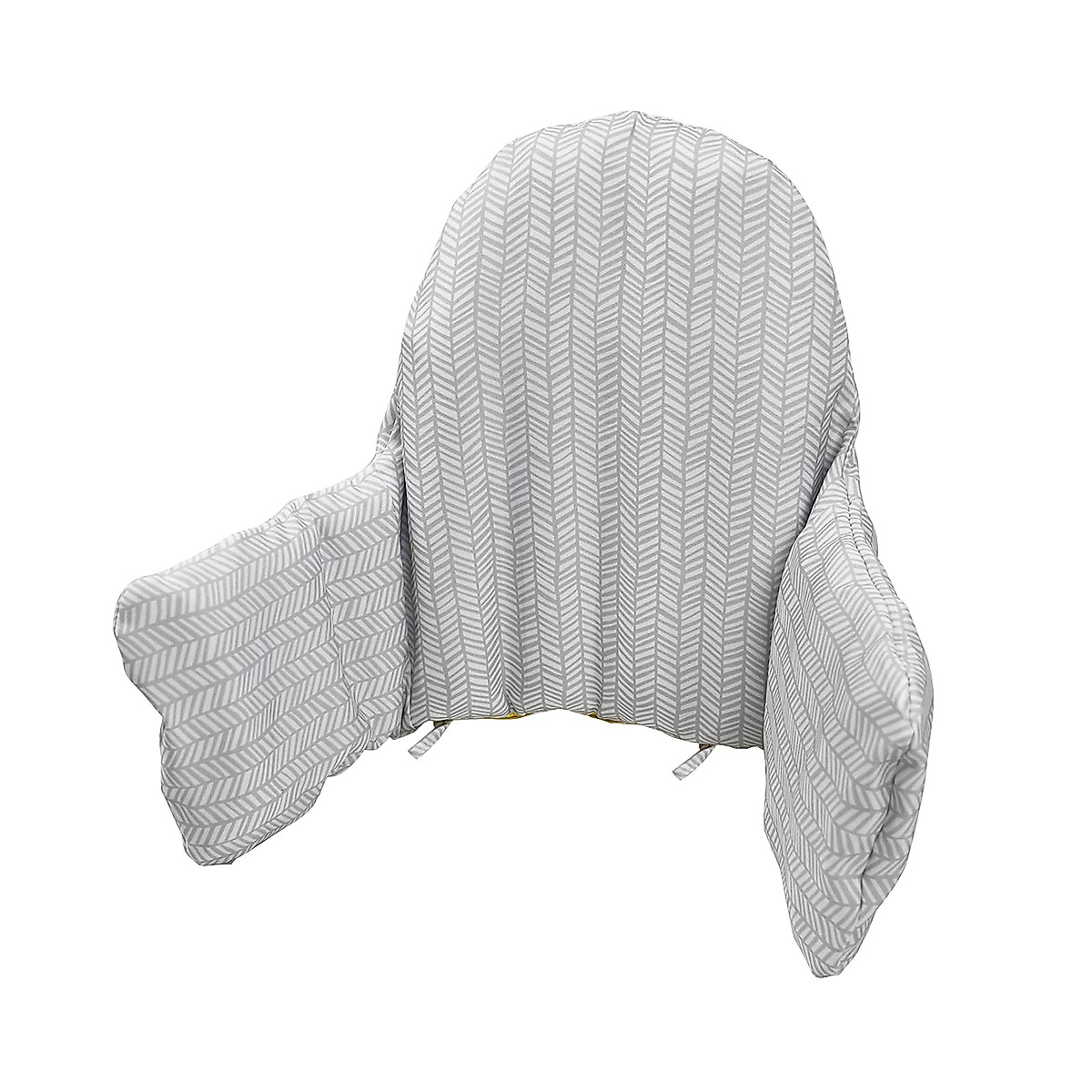 High Chair Cushion, for IKEA High Chair Cushion, Cushion High Chair, for IKEA Highchair Cushion for IKEA Antilop Highchair, Built-in Inflatable Cushion, Baby Sitting More Comfortable (gray Stripes)