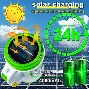 Solar Camping Lantern Rechargeable Camping Lights,4000mah Power Bank for Power Outage Supplies Emergency Lights for Home Power Failure,1000LM Lantern Light Solar Lamps,6 Modes Long Battery Life