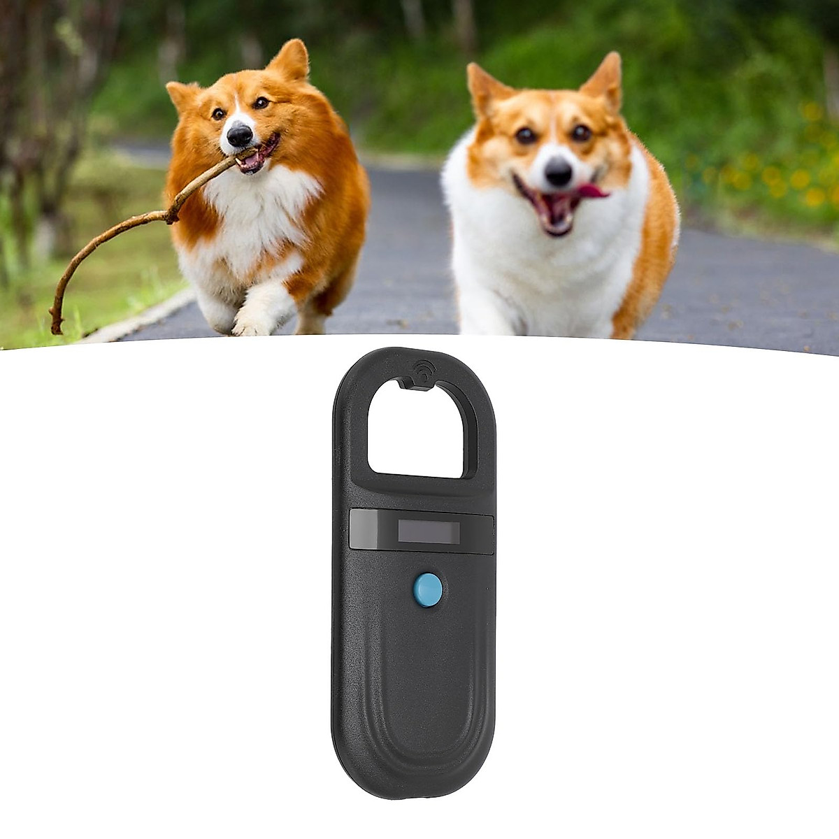Pet Microchip Reader, FDX B Animal Universal Microchip Tag Reader Scanner, Pet Microchip Scanner, 300mAh (Black)