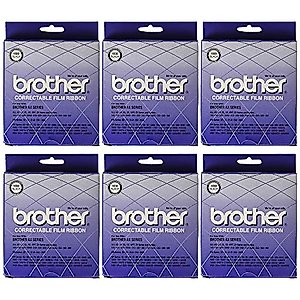 6 Pack 1030 Correctable Film Ribbon, Black by BROTHER INTL. CORP. (Catalog Category: Computer/Supplies & Data Storage / Ribbons / Typewriter)