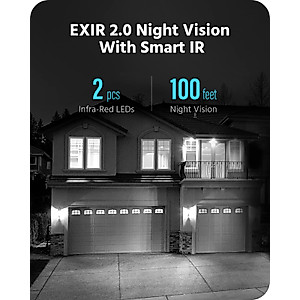 ANNKE 5MP Super HD Security Camera, IP67 Waterproof Bullet TVI Add-on Surveillance Camera for Outdoor & Indoor Use, Smart IR and EXIR 100ft/30m Night Vision