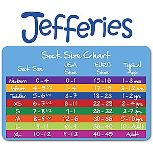 Jefferies Socks Boy's Stripe Pattern Crew Socks 6 Pack, Multi, Medium
