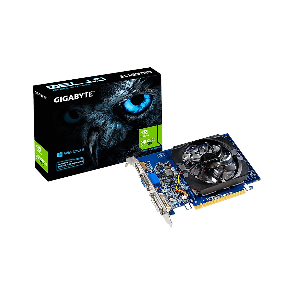 GIGABYTE GeForce GT 730 2GB 64-bit DDR3, GV-N730D3-2GI REV3.0 Graphic Cards