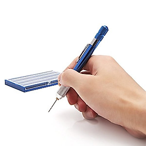 Balax 21 Pcs Mini Twist Drill Bits Set Index 61-80 w/Aluminum Hand Drill For Hobby