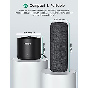 Mini Dehumidifier, Afloia Gun Safe Dehumidifier Rechargeable Cordless Dehumidifiers with Heating Base, Quiet Small Portable Dehumidifier for Small Space Room Bathroom Closet Car RV Boat, TOPZ 1+1 DG