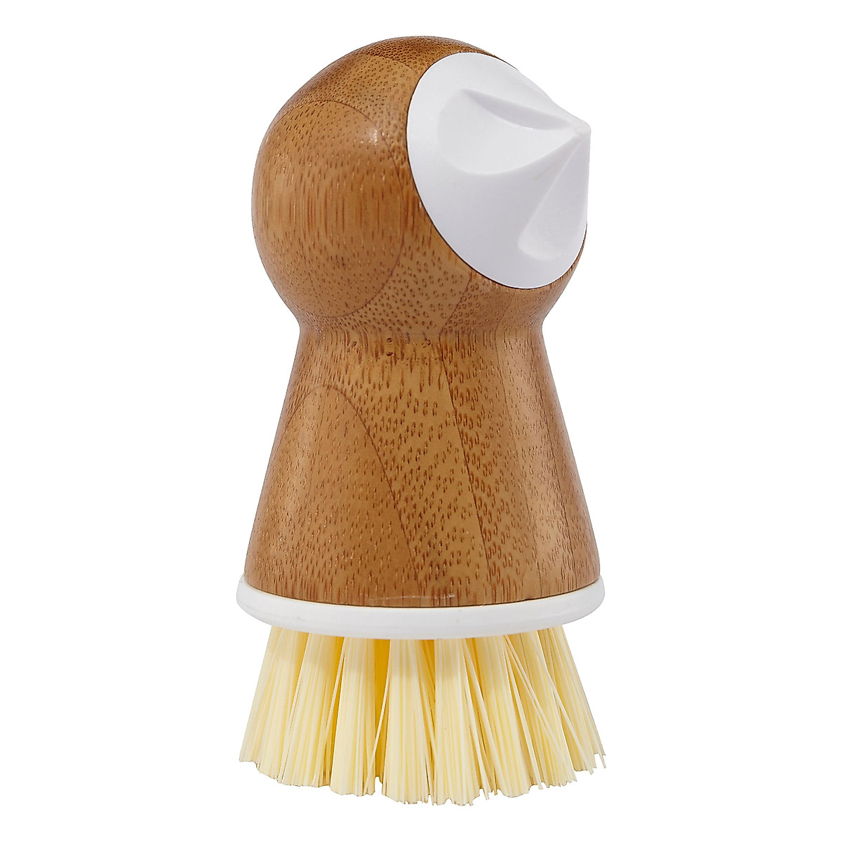 Full Circle Tater Mate Bamboo Potato Brush with Eye Remover, White