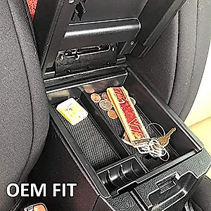 EDBETOS 3rd Gen Tacoma Accessories for Toyota Tacoma 2016 2017 2018 2019 2020 2021 2022 Center Console Organizer Tray and Glove Box Organizer Armrest Interlock Secondary Storage ABS Material