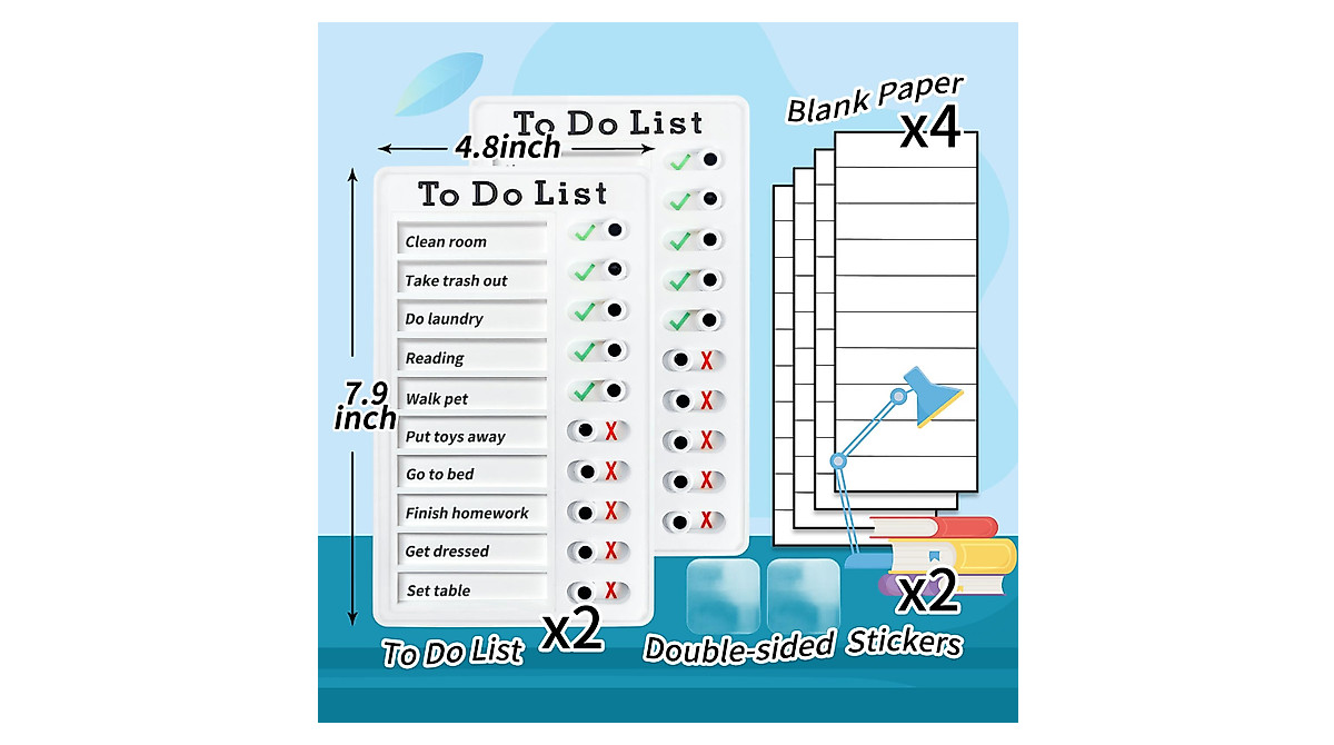Reusable Chore Chart for Adults & Kids - Organize Tasks Effortlessly