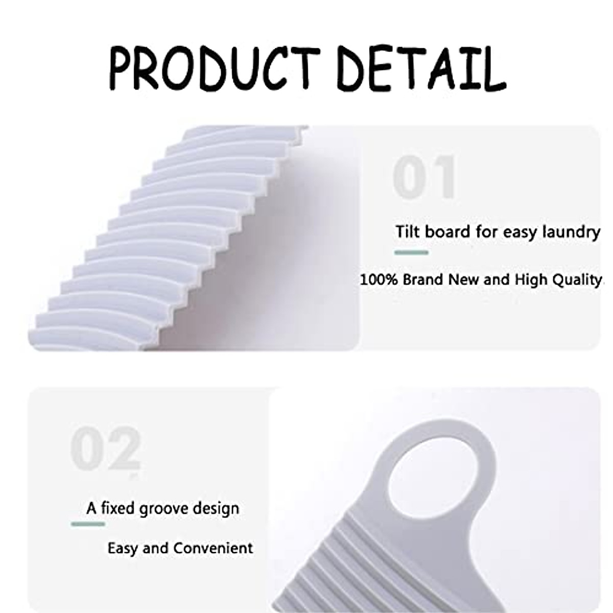 ELANE 9 Pcs Wash Board for Laundry Washboard for Hand Washing Clothes,Travel Washboard for Laundry