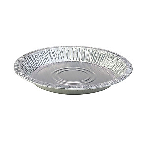 D & W Fine Pack 9-5/8" Rim to Rim Disposable Aluminum Pie Pans #11042 - Case of 500