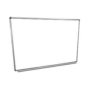 Offex Wall-Mounted Magnetic Dry Erase Whiteboard with Aluminum Frame and 2.5" Marker Tray, 60"W x 40"H - Perfect for School, Classroom, Conference and Presentation