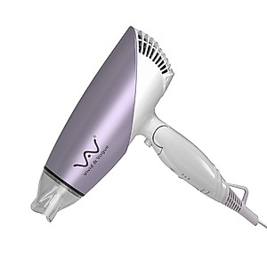 VAV 1875w Negative Ion Medium Size Hair Dryer, Home-Use&Professional Blow Dryer with Folding Handle, Dual Voltage Travel Dryer