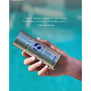 iS CLINICAL Eclipse SPF 50+ Sunscreen, Zinc Oxide tinted beige sunscreen, ultra sheer non-greasy matte finish sun cream for face