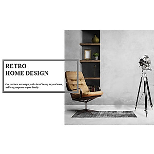 Nagina International Nautical Retro Classic Theater Collectible Steel Tripod Searchlight Lamp | Movie Props Authentic Nautical Floor Lamp Light with Heavy Large | Living Room Spot Light Lamp