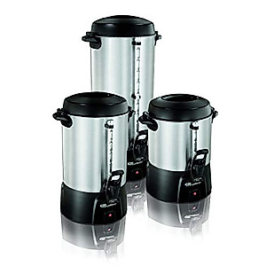 Proctor Silex 45100 100 Cup Brushed Aluminum Coffee Urn, Silver