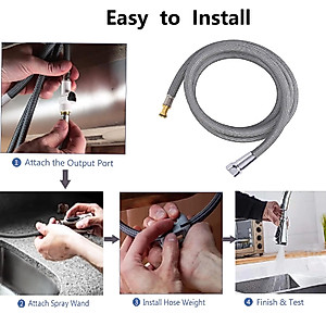 150259 Pull Down Hose Kit Compatible W/Moen Kitchen Faucet, Pull Down Kitchen Faucet Replacement Part 187108