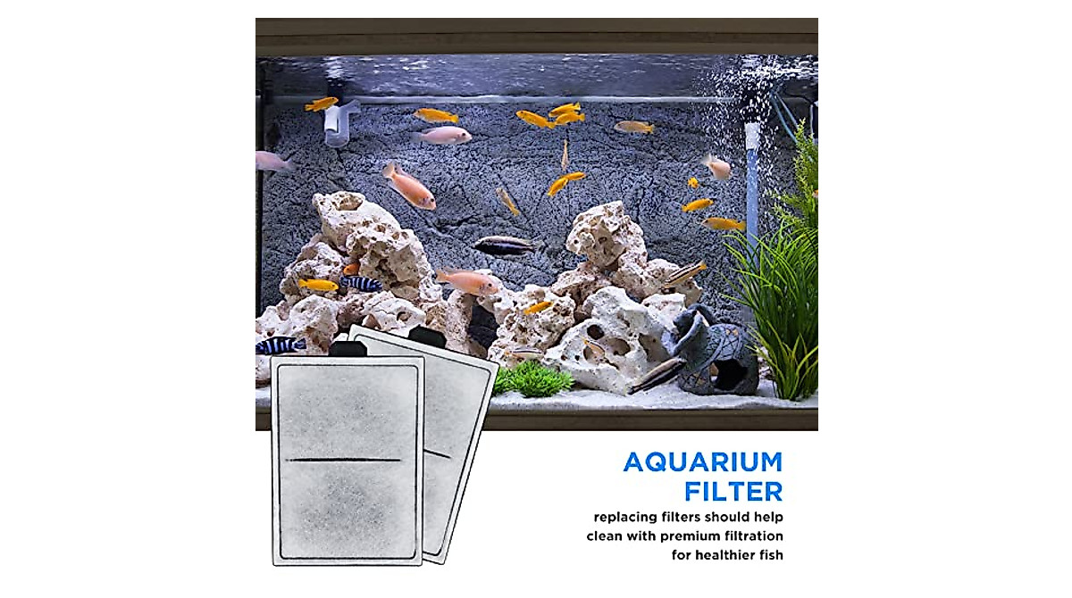 HiTauing 12 Packs Carbon Filter for Top Fin Filters