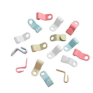 80Pcs Stackable Clothes Connection Hook Organizing Hangers Saving Home Space,Space Saver with Sturdy Plastic