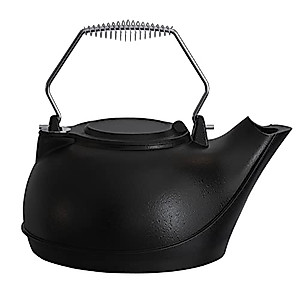 Fire Beauty Humidifying Iron Kettle，Stove Humidifier，Wood Stove Kettle，Cast Iron，Chrome handle