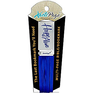 The Patented XactoPage Multi Page Marker Featuring 8 Satin Ribbons (Royal Blue)