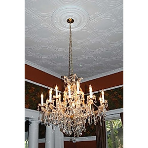 White Styrofoam Decorative Ceiling Tile Caracas (Package of 8 Tiles) - Other Sellers Call This Evergreen and R28