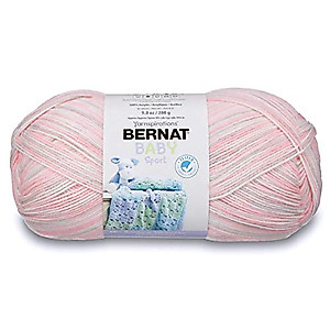 Bernat Baby Sport Big Ball Ombre Yarn - (3) Light Gauge 100% Acrylic - 9.8oz - Blossom - Machine Wash & Dry