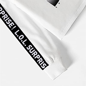 L.O.L. Surprise! Girls Longsleeve Hoodie Kids Pullover Sweatershirts for Girls Top Outfit 5-12 Years White