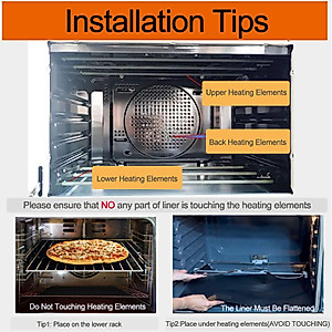 Demiwise 3 Pack Oven Liners for Bottom of Oven, 16x24 Inch Thick Heavy Duty Non Stick Teflon Oven Mats, BPA and PFOA Free Reusable Oven Liners for Bottom of Electric Oven