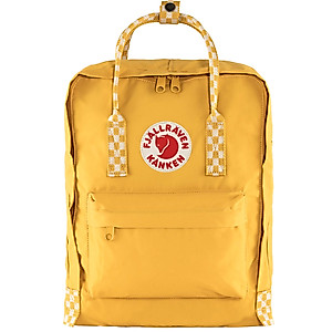 Fjällräven Kånken Ochre/Chess Pattern One Size