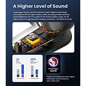 Edifier NeoBuds S Bluetooth V5.2 Wireless Earbuds with Snapdragon Sound, Active Noise Cancelling Earphones with 6 Microphones, Subwoofer, IP54 Waterproof, Gaming Mode – Black